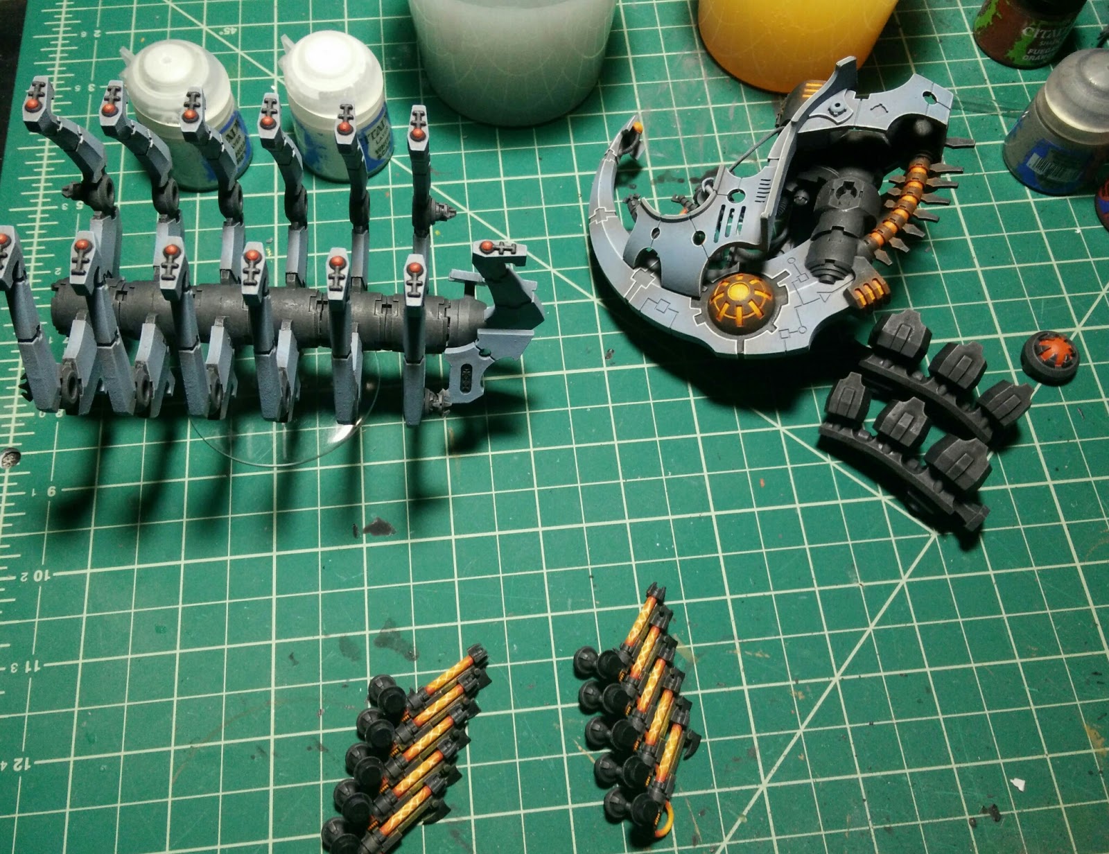 Necron Army Work in Progress pics: Ghost/Doomsday Ark Painting