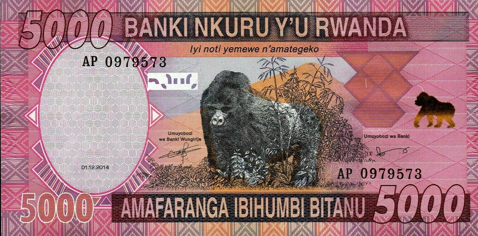 Bank Notes of the World: Bank note from Rwanda