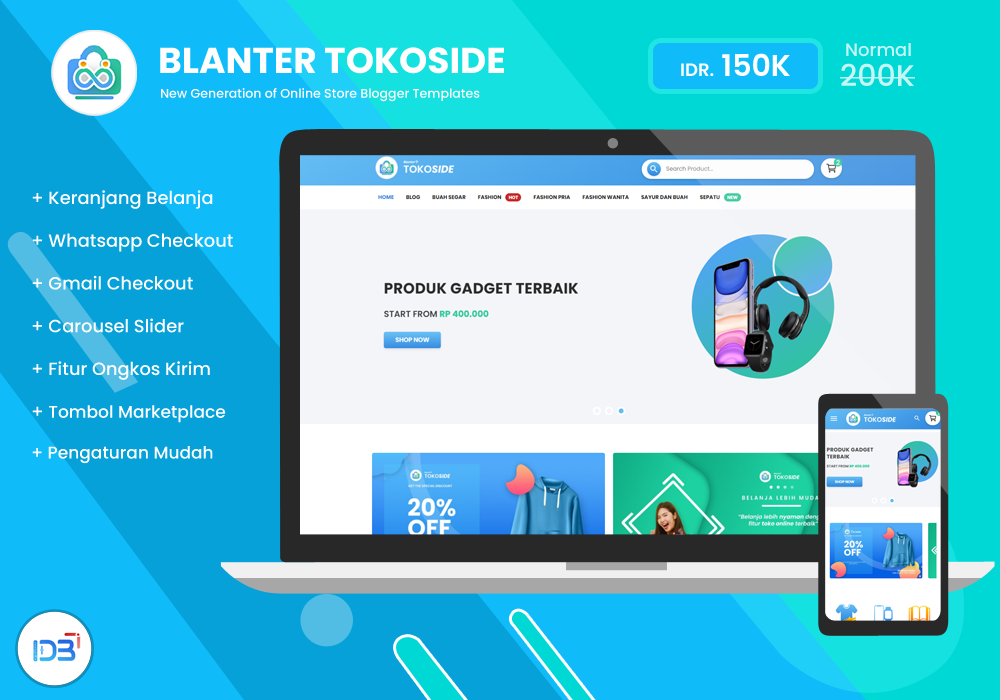 10+ Template Blogger Untuk Toko Online Paling Rekomendasi - Rahipa