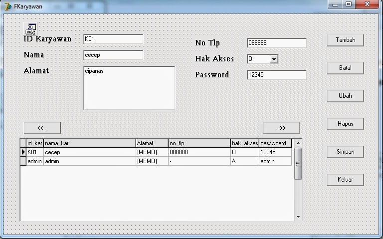 Supriatna Membuat Aplikasi Transaksi Toko Sederhana Dengan Delphi 7 Dan Database Mysql