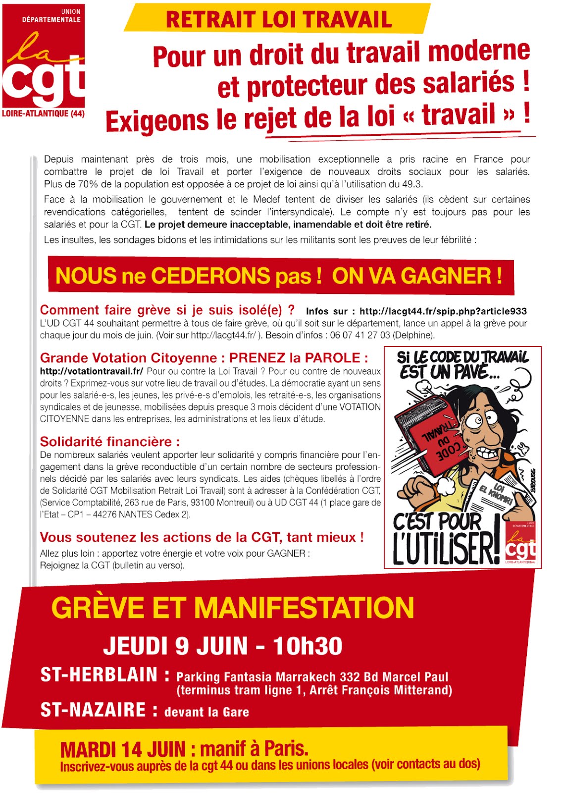 CGT Educ'Action Académie de Nantes: TRACT DE L'UD DE NANTES