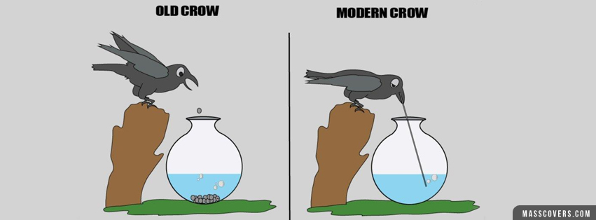 Old Crow vs Modern Crow | FB Cover - Unique Covers For FB Timeline