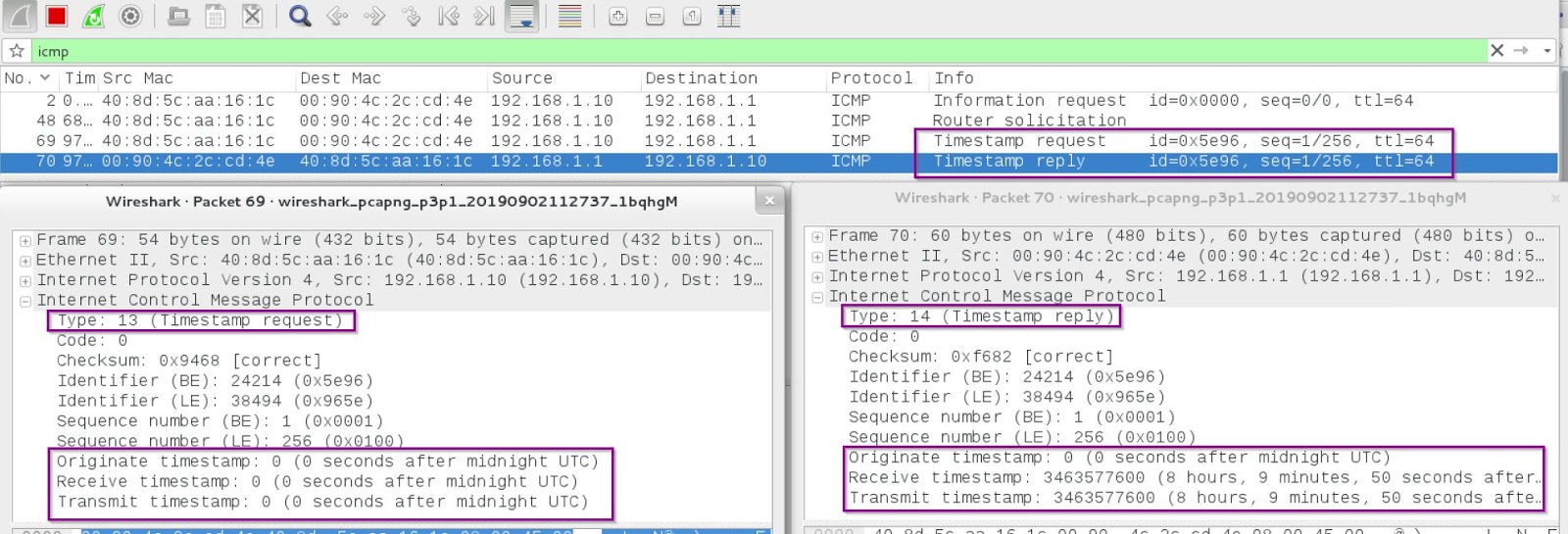 Active Hub 2: Nping - ICMP Types