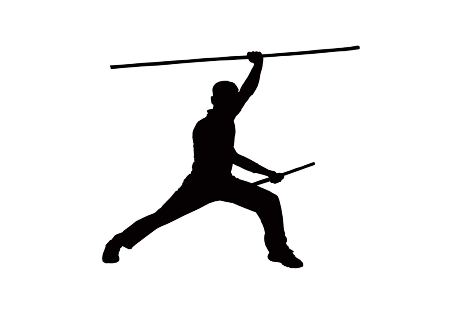 Panchabootha International Martial Arts Academy: Silambam Clipart , vector