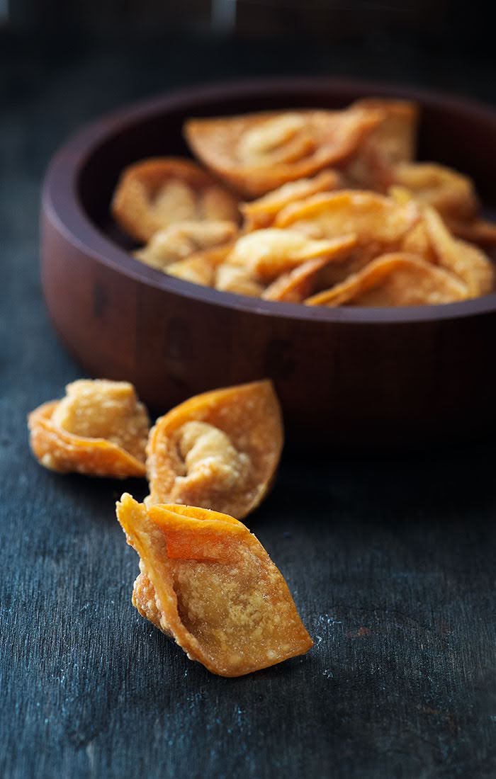 Golden Fried Wontons - Lisa's Lemony Kitchen