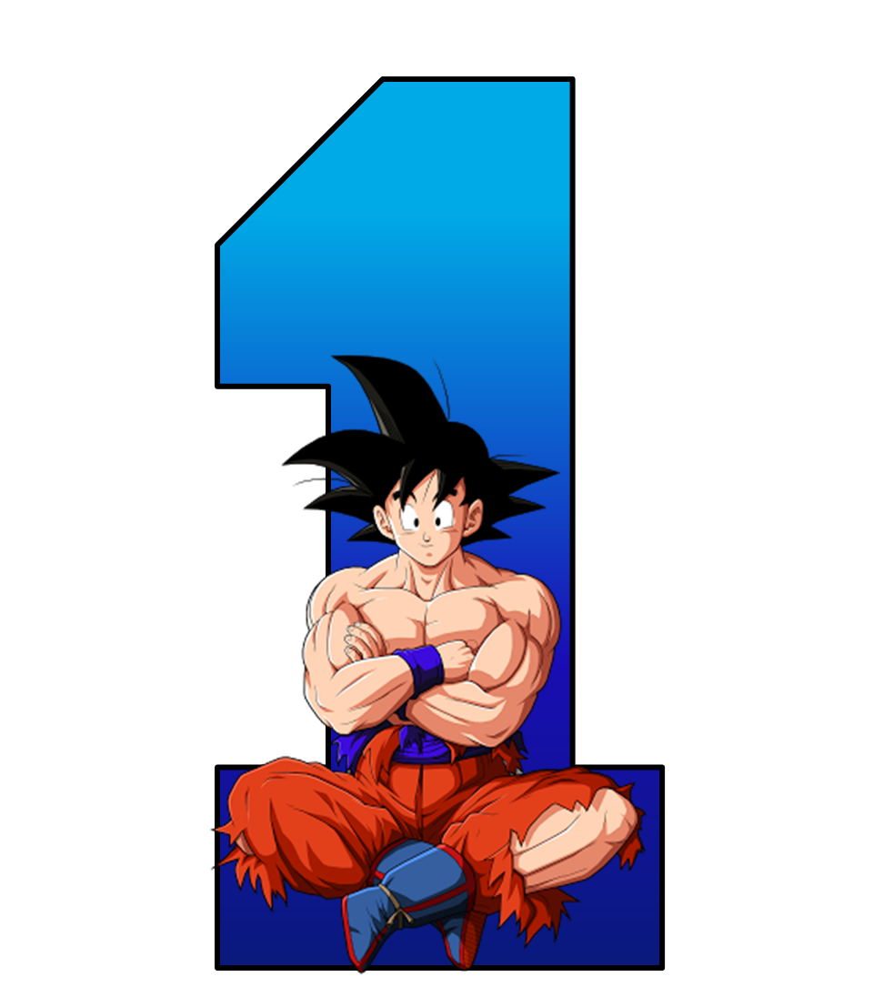 Kits imprimibles gratis : Números Dragon Ball Z