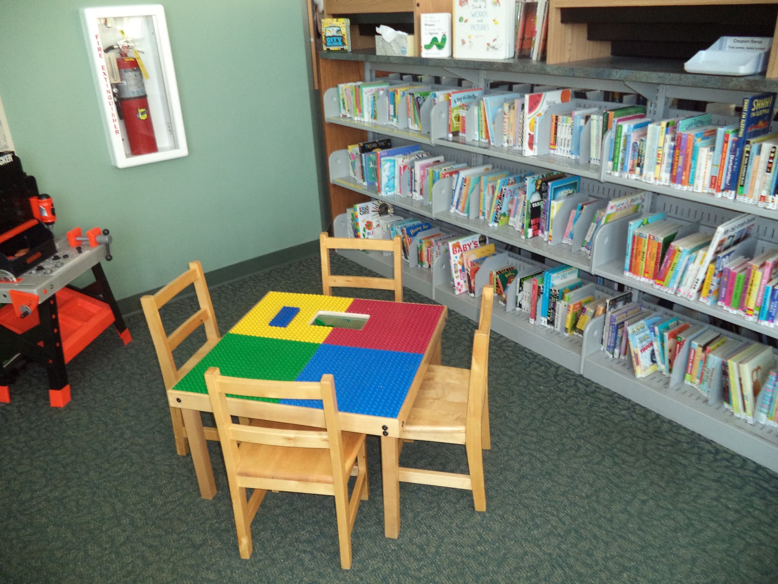 Jean Little Library: Play area, tub books, board books