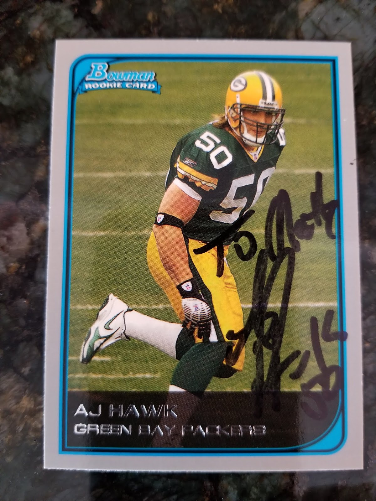 Autograph Through The Mail Athletes: AJ Hawk