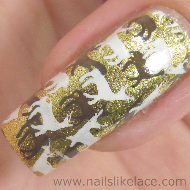NailsLikeLace: The Digit-al Dozen does December: Winter Deer Wrapping ...
