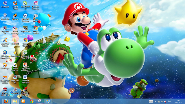 MIGHY THEMES: Super Mario 3 Desktop Theme Pack