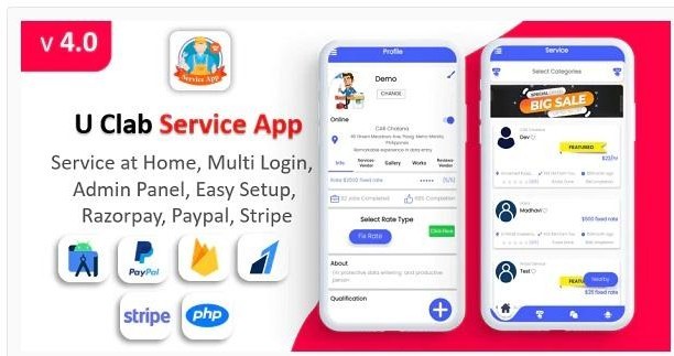 Urban Clap Clone App prepared by Alhuda Software House Multan Pakistan ...