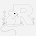 Kids Page: R is for Rat - Animal Alphabet Letters Worksheet