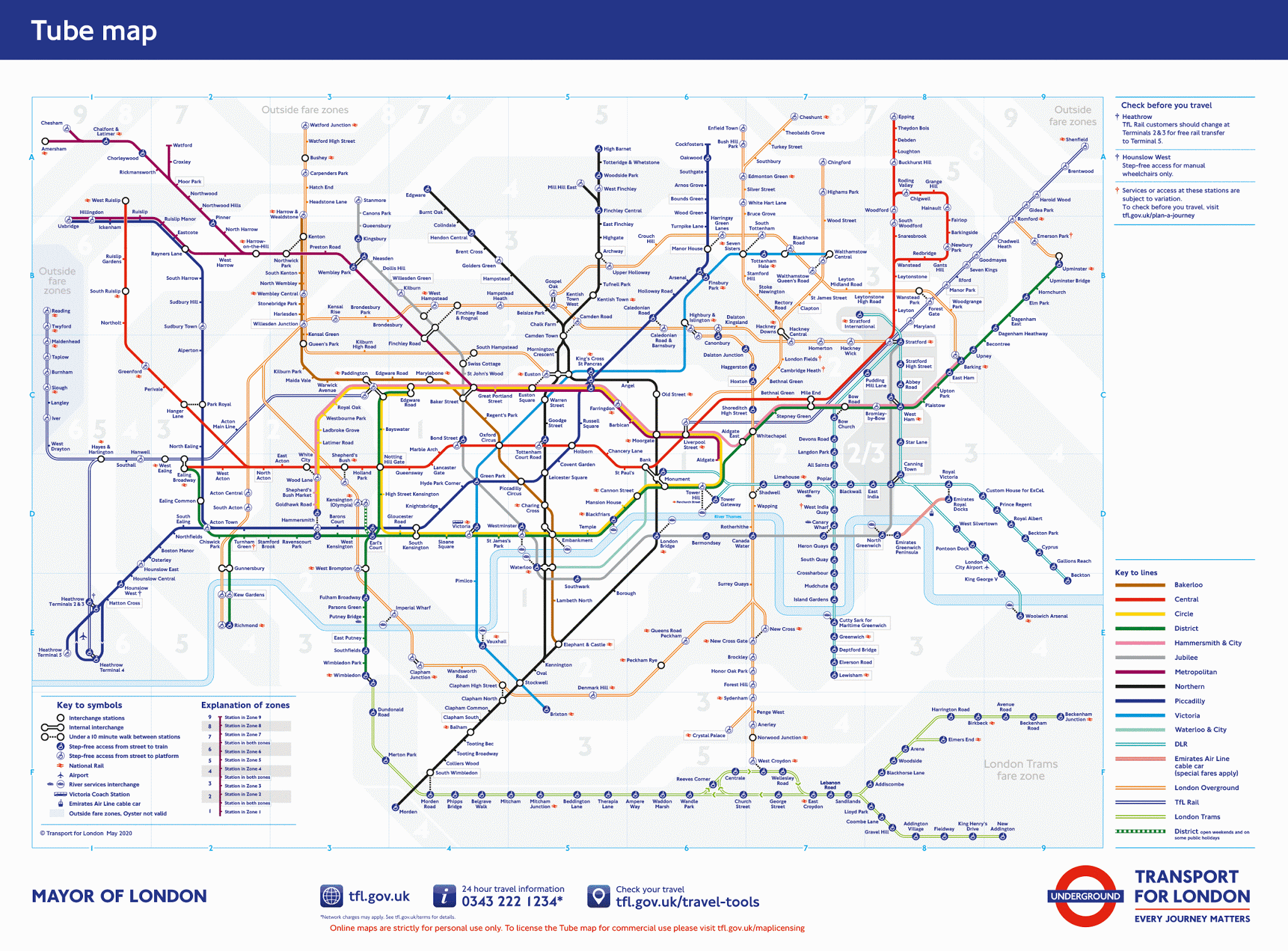 Map Of London Tube Map - United States Map