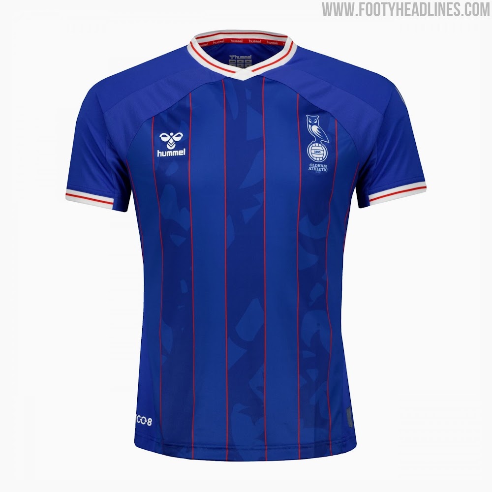 Oldham Athletic 21-22 Home Kit + New Club Crest Unveiled - Footy Headlines