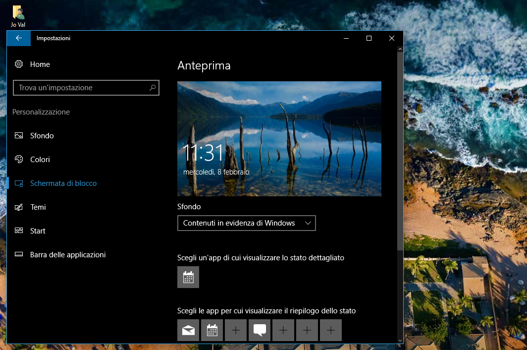 Immagine Spotlight fissa Schermata di blocco Windows 10 | Soluzione ...