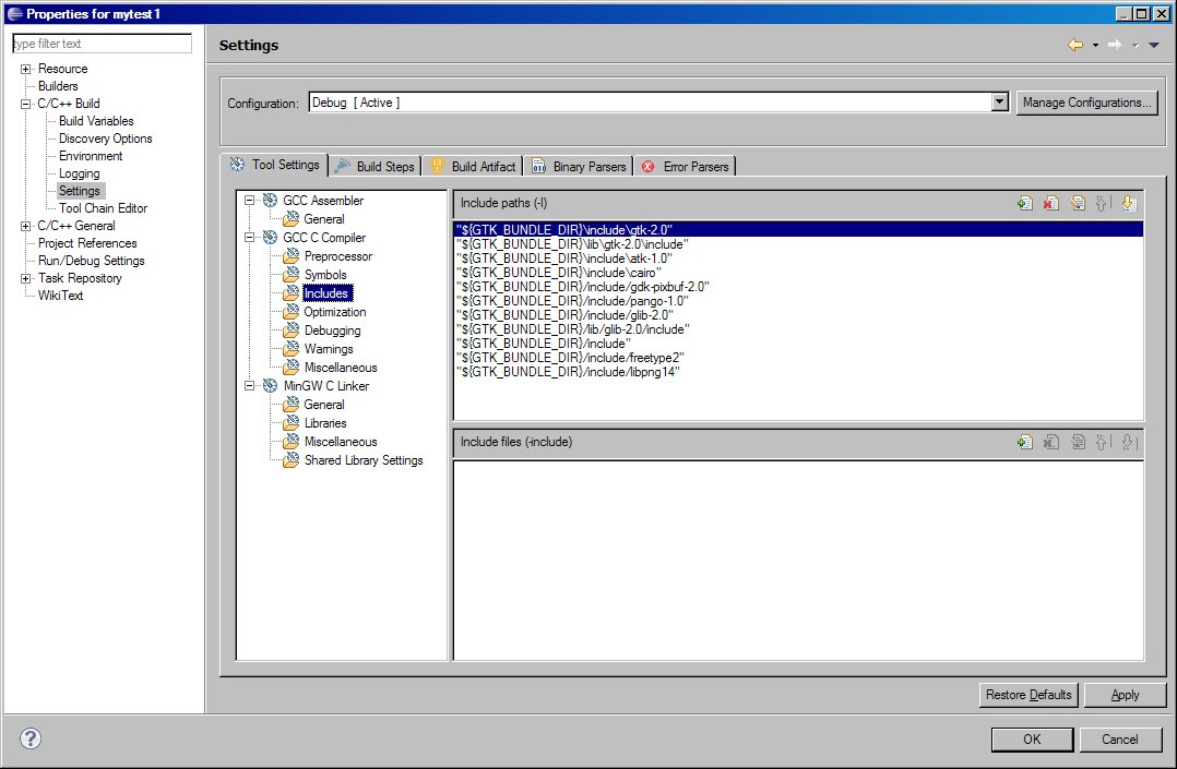 IrkedRants: Configuring Eclipse to Compile a GTK+ Project Written in C ...