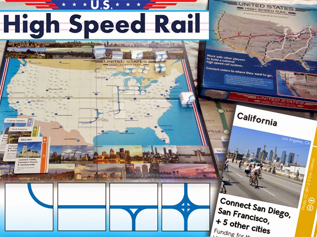 It's a Co-op: One of my other projects, the High Speed Rail Board Game