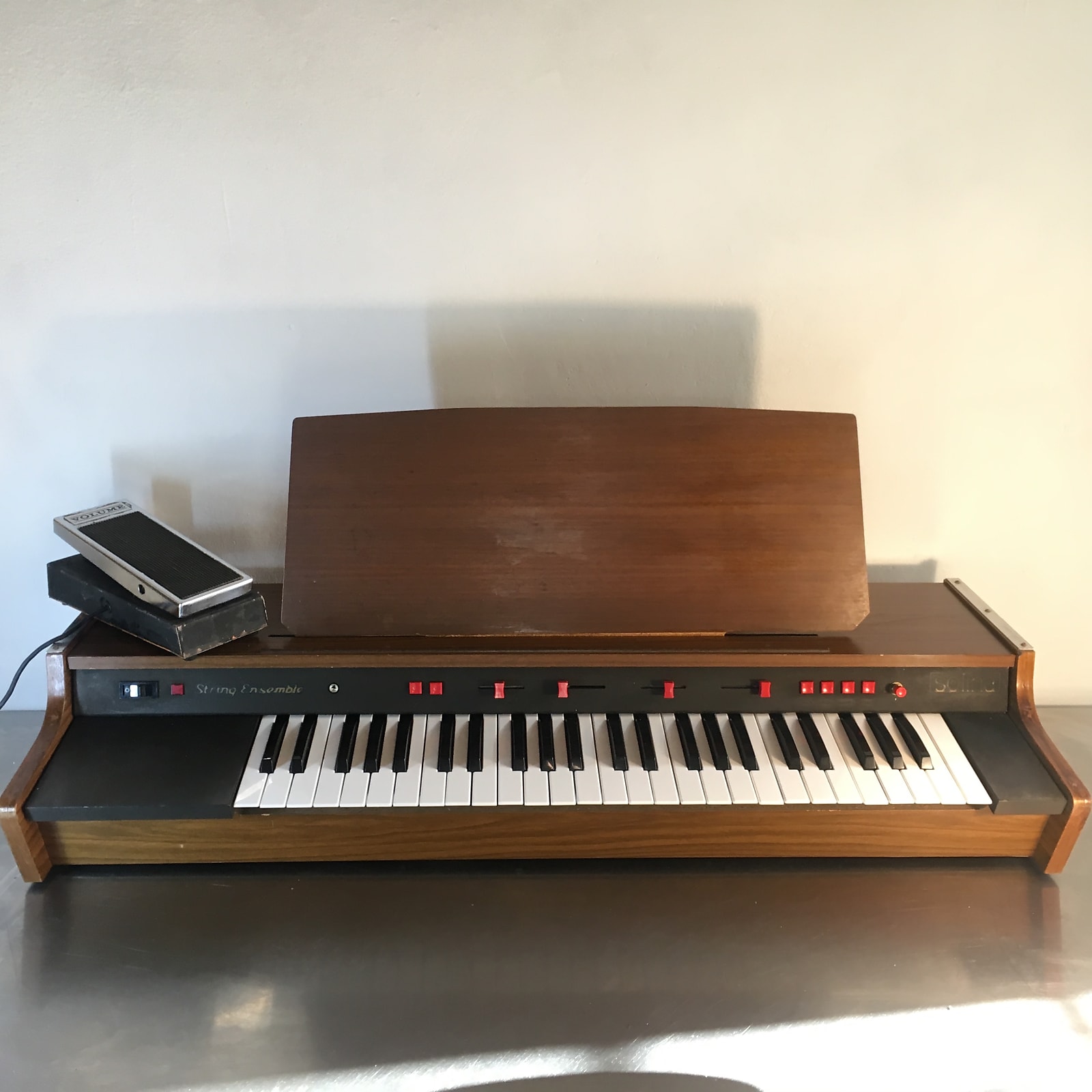 MATRIXSYNTH: ARP Solina String Ensemble SN 0093141 w/ Music Sheet Stand