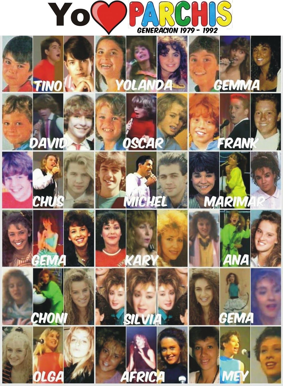 PARCHIS : LA SAGA: PARCHÍS (1era generación)