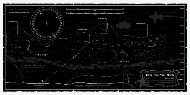 the surly diver: Map: Three Tree Point