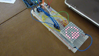 Hands On - Arduino: Project 20 - LED Dot Matrix Display - Scrolling Sprite