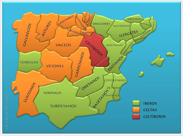 LA EDAD ANTIGUA: MAPAS CELTAS, ÍBEROS Y CELTÍBEROS