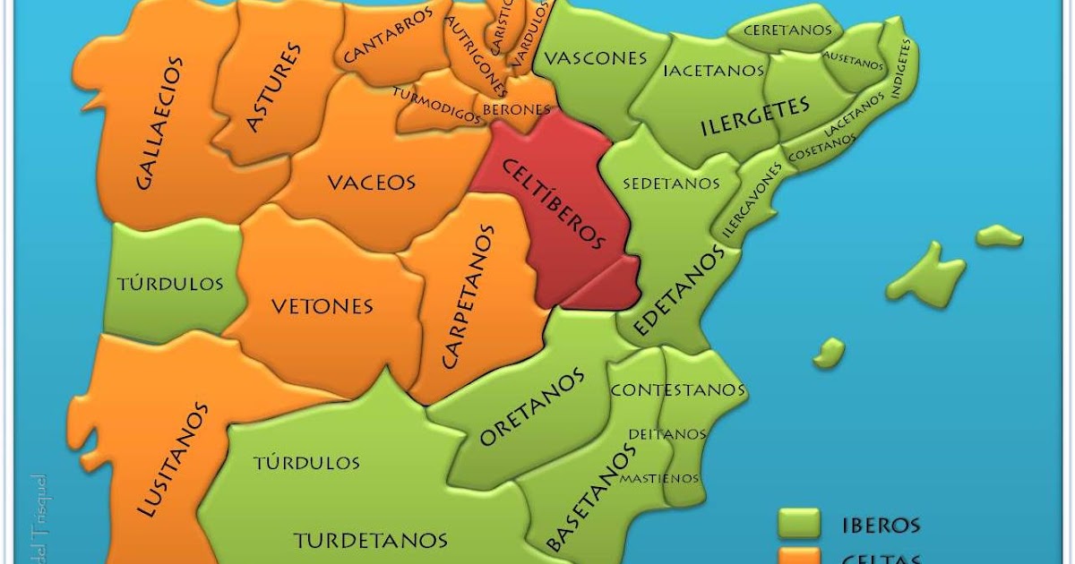LA EDAD ANTIGUA: MAPAS CELTAS, ÍBEROS Y CELTÍBEROS