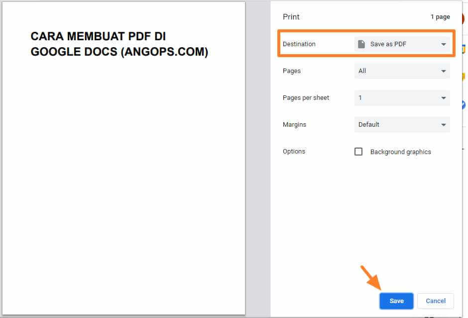 Cara Membuat PDF di Google Docs - ANGOPS