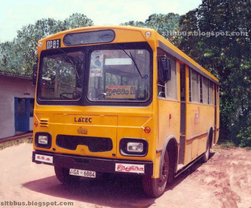 SLTB buses - ශ්‍රී ලංගම බස්: Latec TATA LP 1510/52 bus from GBC Divulapitiya depot