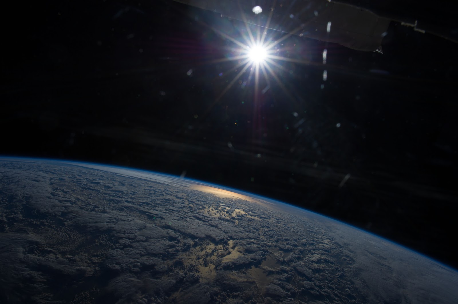 Terra and Sol seen from the International Space Station | Earth Blog