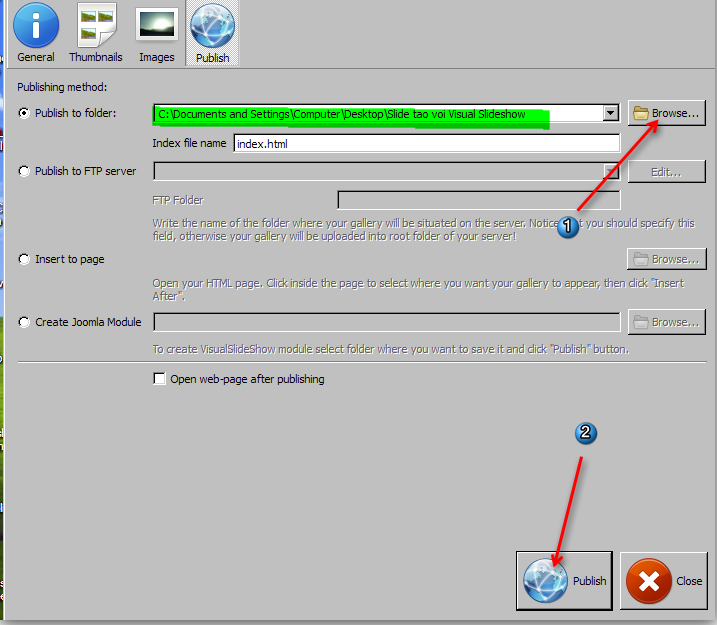 Tạo slide với Visual Slideshow 2.0 | minh lương và mọi người