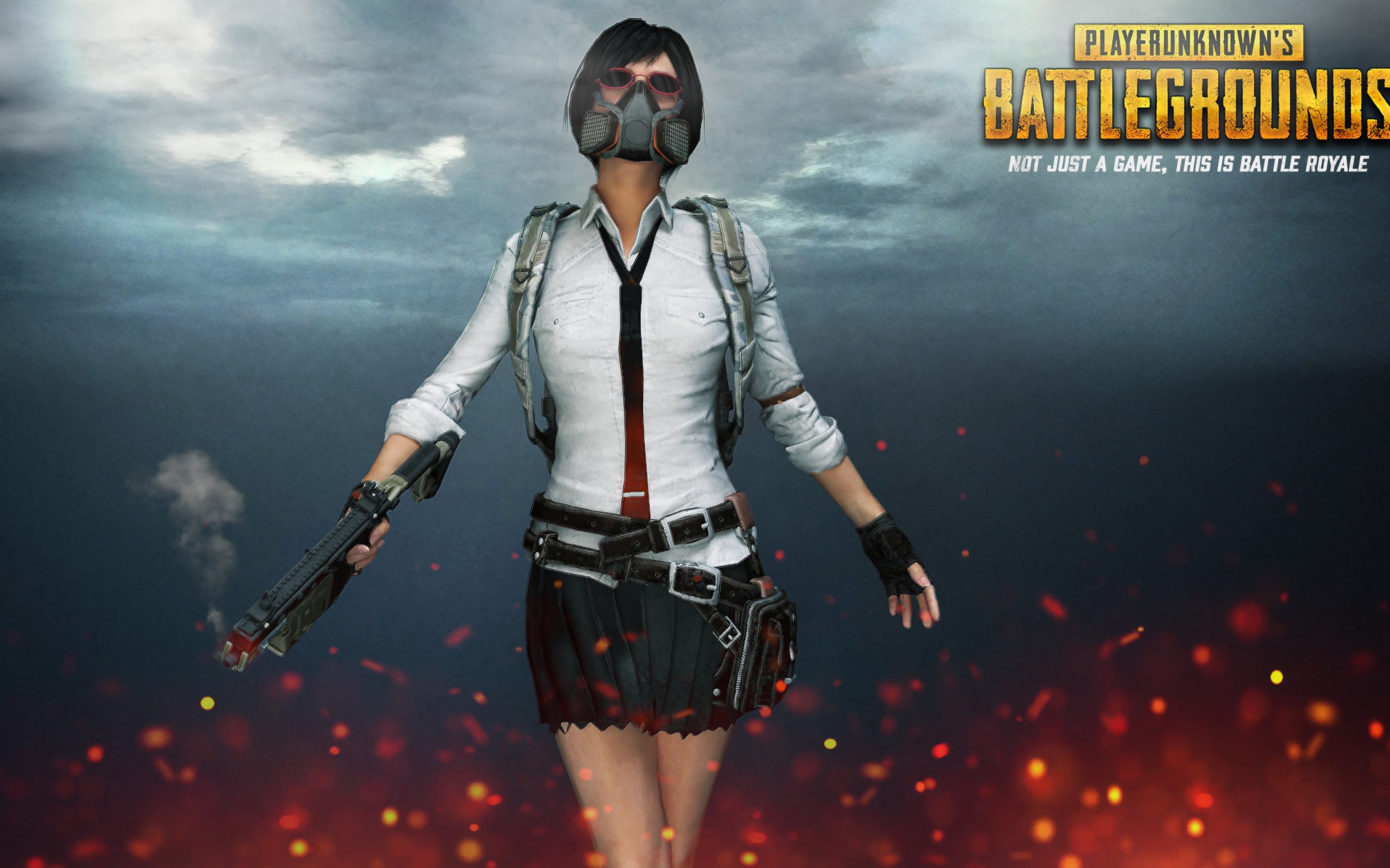 PUBG, Girl, Gas Mask, PlayerUnknown's Battlegrounds, 4K, #30 Wallpaper ...