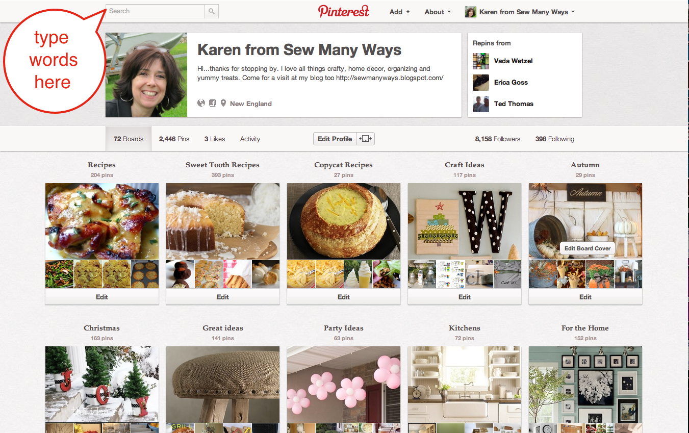 Sew Many Ways...: Searching on Pinterest...