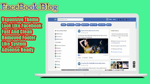 FaceBook Blog Theme | Pro Blogger Theme
