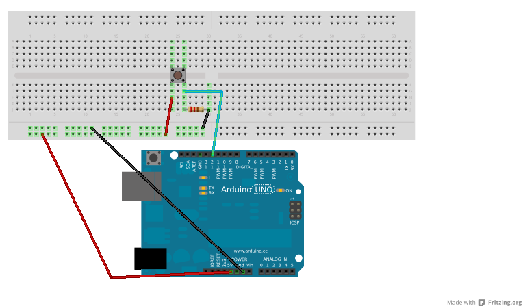 DHOB (IU5SGN): Input da pulsante su Arduino