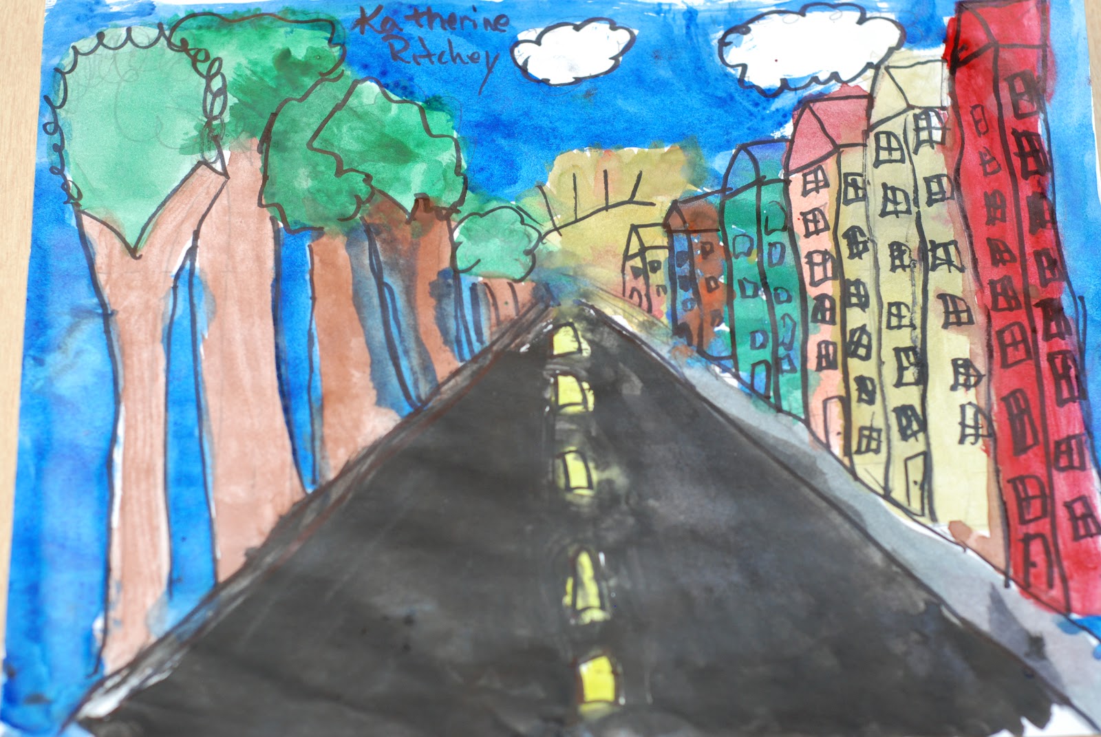Art at Edgemere Elementary: 3rd grade Perspective