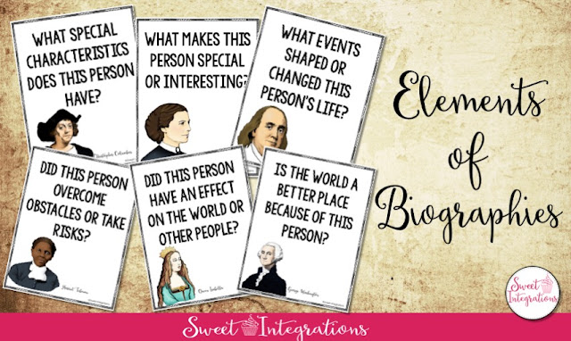 Introducing Students to Biographies With Freebie | Sweet Integrations