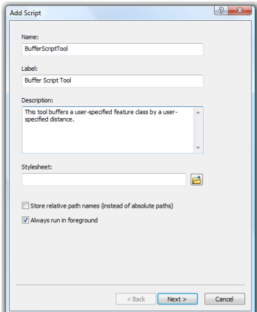 How to Create Script Tool via Arc GIS