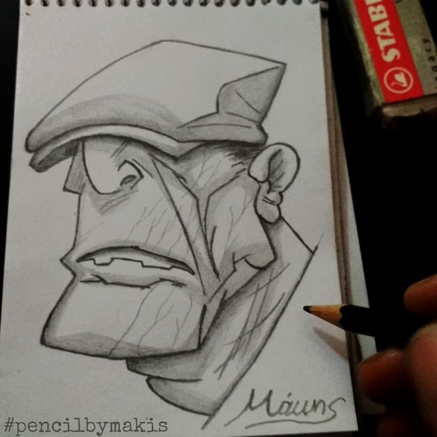 Daily Drawings - Tough man