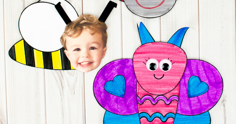 The Cutest Mix & Match Paper Bug Crafts (template included!) - Messy ...