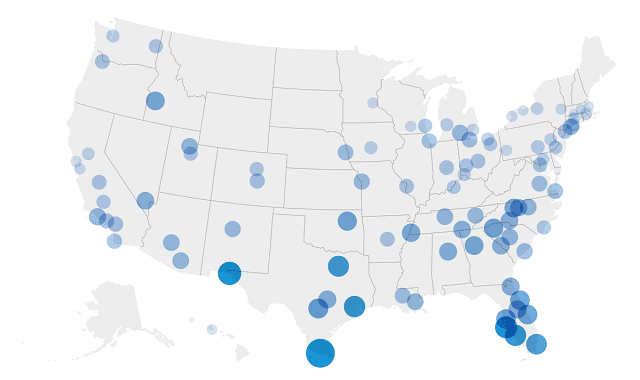 The number of uninsured Americans in every state #Infographic - Visualistan