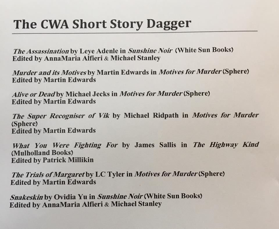 Do You Write Under Your Own Name Crimefest And The CWA Short Story Dagger do-you-write-under-your-own-name-crimefest-and-the-cwa-short-story-dagger