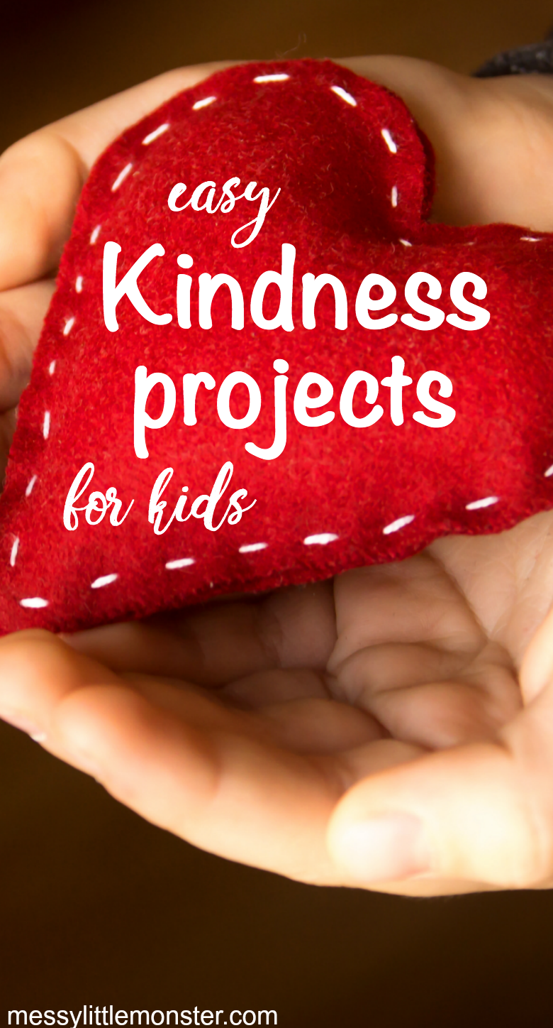 Easy kindness projects for kids - Messy Little Monster