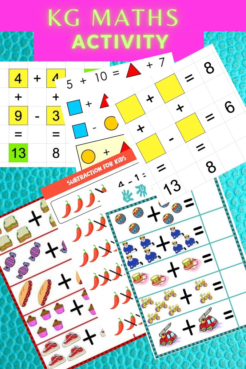 Maths Activity Worksheets Grade1,Grade2 and Kindergarten,PDF download - Little Hands Learnings