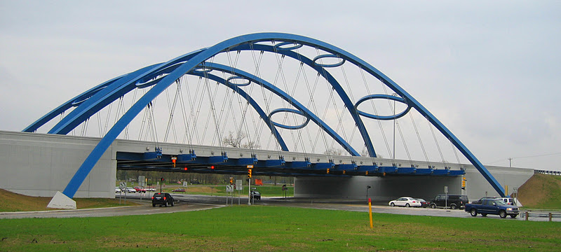 Bridge of the Week: Michigan's Bridges: I-94 Gateway Arch Bridges (3)