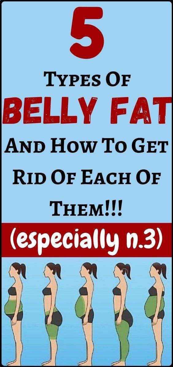 The 5 Types Of Belly Fat And How To Get Rid Of Each Of Them - medicine ...