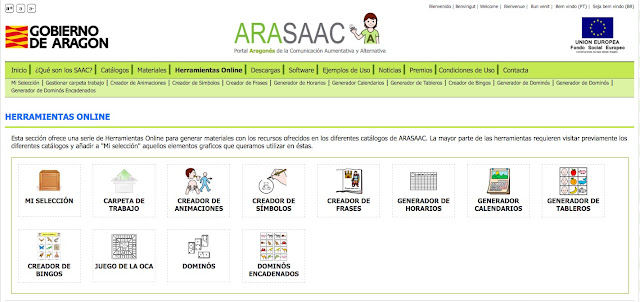 Xeradores de ARASAAC ~ Orientación en Galicia