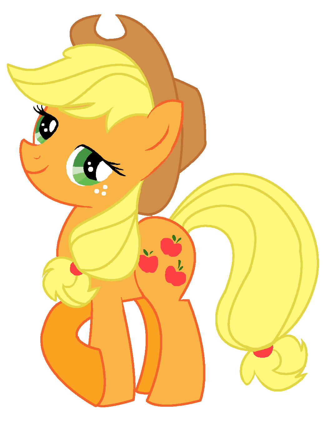 Mlp applejack front view - jerybangkok