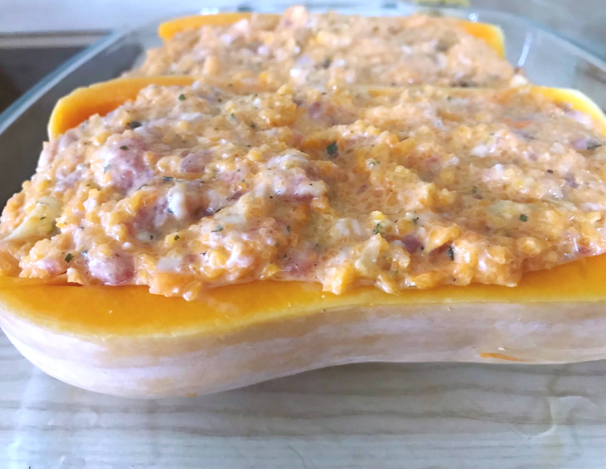 Butternut farcie à la chair à saucisseJenmag