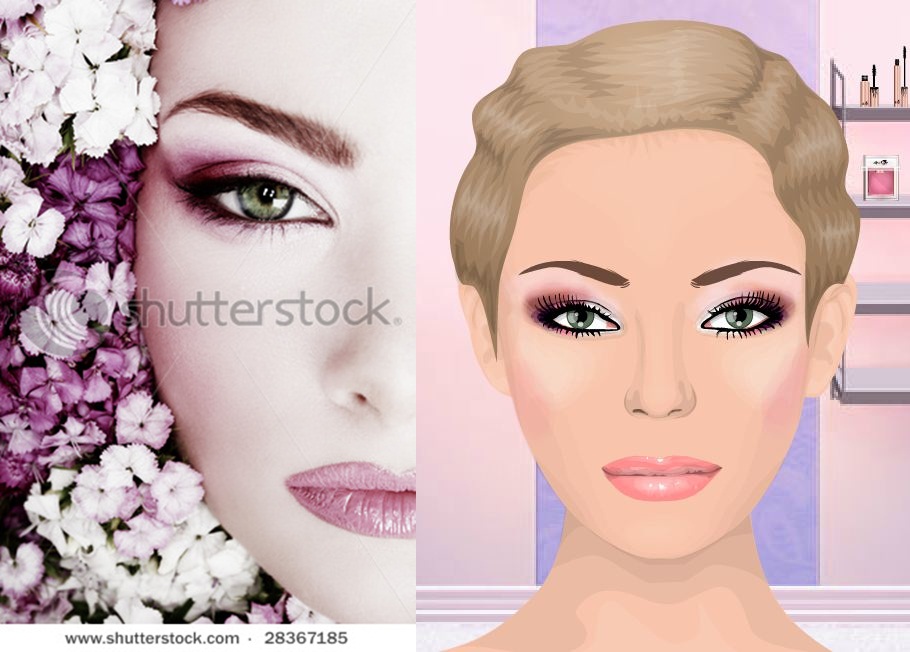 The Stardoll Blossom: "Pink Flower" MakeUp
